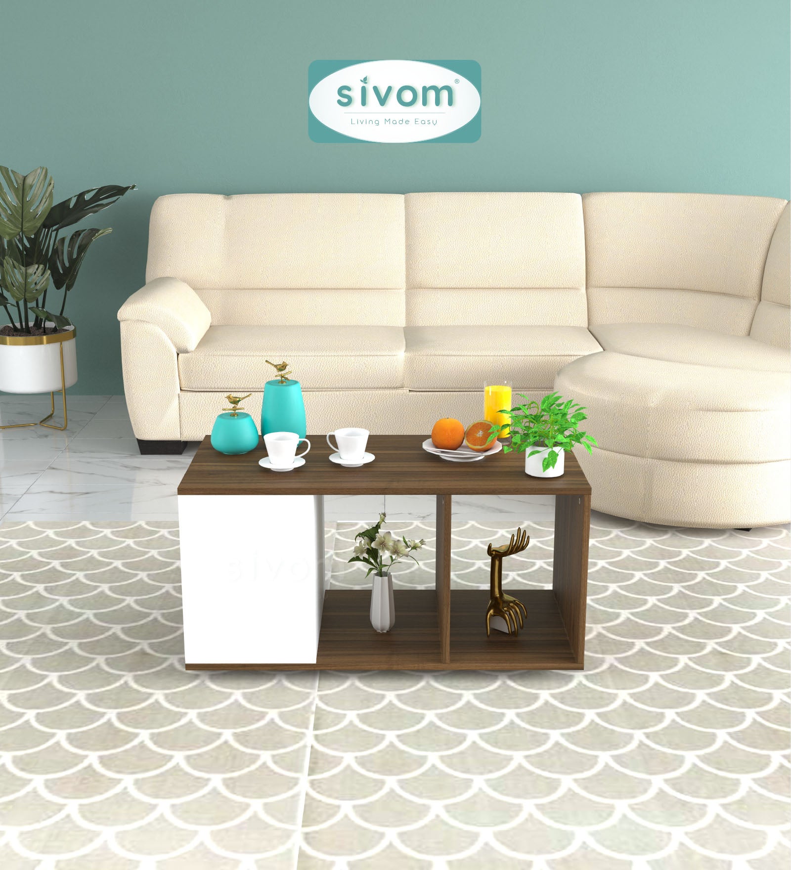 Buy SIVOM Regal Dressing Table with Stool Engineered Wood Dressing ...